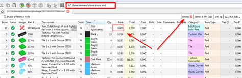 Allow A Quick Filter On Errors A New Command · Issue 187 · Rgriebl Brickstore · Github