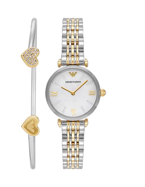 Emporio Armani Two Tone Analogue Watch David Jones