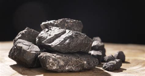 Background From Pieces Of Black Coal Fossil Fuel Minerals Engine Of