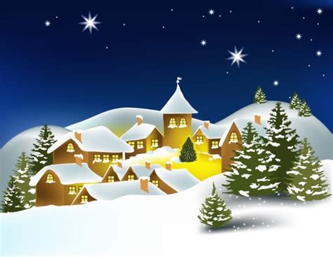 The Cartoon Christmas House Background 02 Vector Vectors Images Graphic Art Designs In Editable
