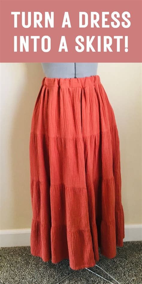 How To Turn A Dress Into A Skirt Make A Dress Into A Skirt Diy Dress