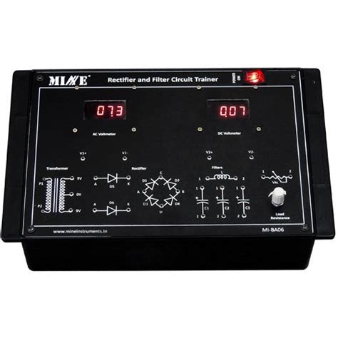 Basic Electronics Rectifier And Filter Circuit Trainer Mi Ba06 For