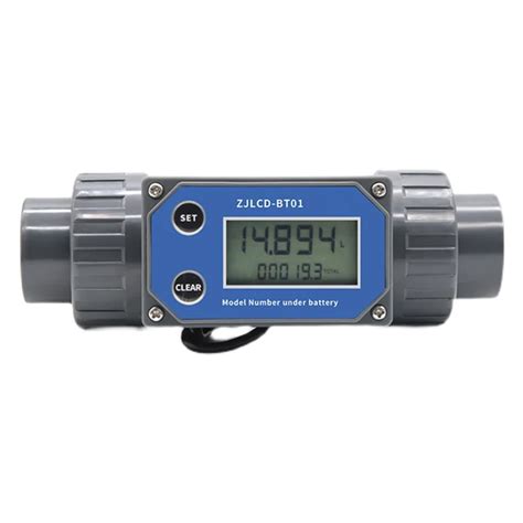Flow Meter Electronic Lcd Digital Display Flowmeter Dn25 80 Zjlcd Bt01 Pvc Pipe Liquid Water For