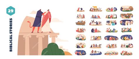 일련의 성서 이야기는 베들레헴에서 그의 탄생을 묘사한 예수의 생애를 설명합니다 기적 십자가 처형 부활 사랑의 용서와 구원의 메시지로 수백만 명에게 영감을 줍니다