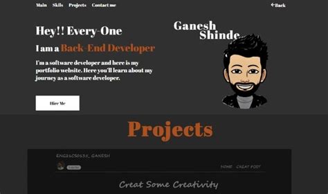 ganesh shinde on linkedin work project creativity webdevelopment