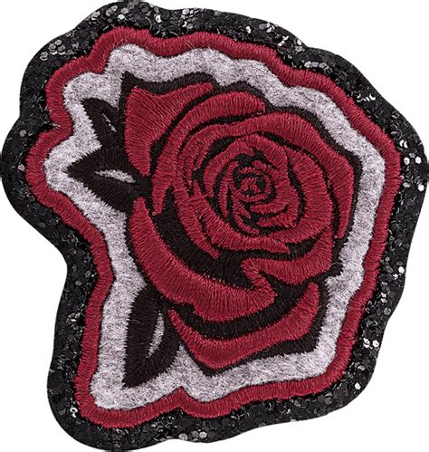 Noir Glitter Varsity Star Patch