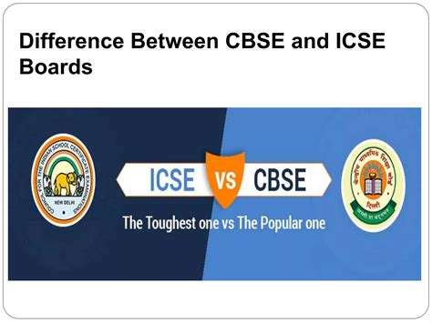 Difference Between Cbse And Icse Board PPTX Education Industry Industries