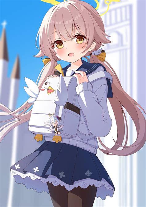 Hifumi Azusa And Peroro Blue Archive Drawn By Azel Laevateinn Danbooru