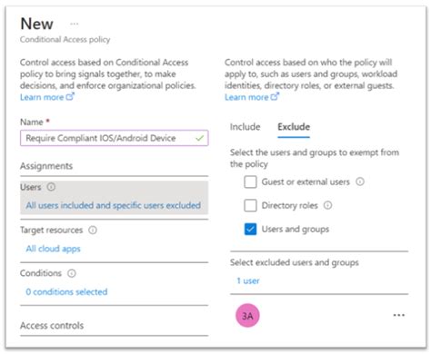 Create A Device Compliant Conditional Access Policy Within Intune