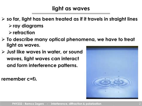 Ppt Interference Diffraction And Polarization Powerpoint Presentation