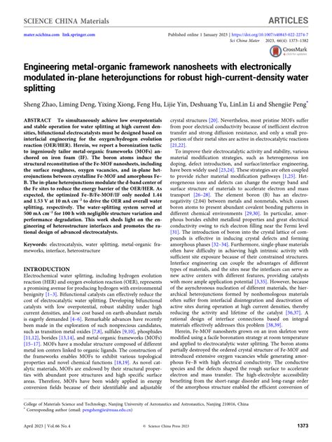 Pdf Engineering Metal Organic Framework Nanosheets With