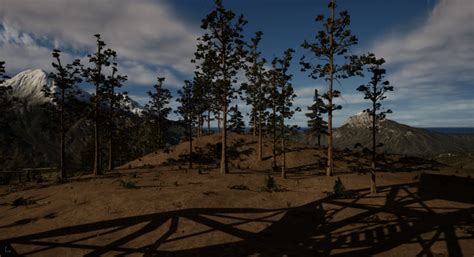 A Landscape Scene I Created Using Unreal Gaea Maya Zbrush Substance