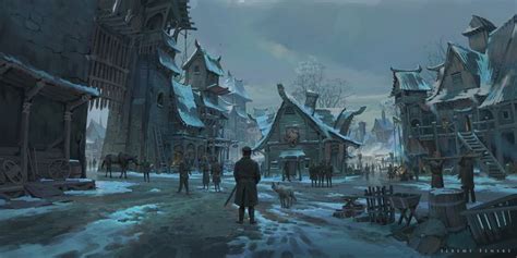 Snowed Inn By Jeremy Fenske Fantasy Town Fantasy Village Fantasy Art