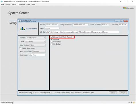 Recast Kiosk Deployment Via Task Sequence