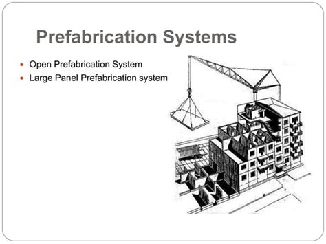 Prefabrication In Construction Pptx Construction Industry Industries
