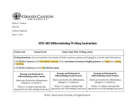 Spd 485 Differentiating Writing Instruction Strategies For Second