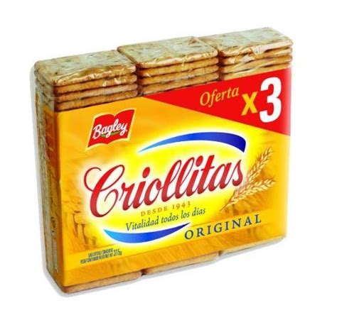 Ean 7790040377806 Bagley Criollitas 3 X 100g