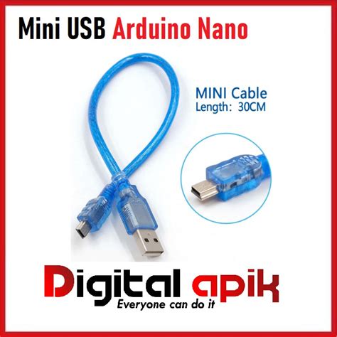 Jual Kabel Mini Usb Arduino Nano V3 Ch340 30 Cm 30cm Biru Indonesia