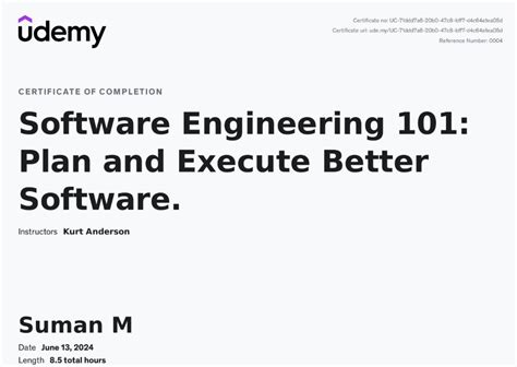 Suman M On Linkedin Softwareengineering Continuouslearning Udemy