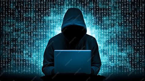 Premium Ai Image Hacker Breaching Computer Network Security