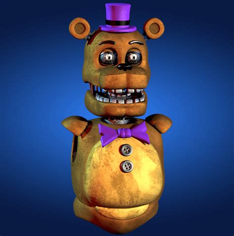 Animatronic Fredbear Wip Model Based On Wip Fredbear From Fnaf 4 And