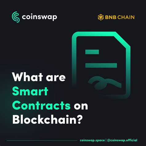 Coinswap ☝️ Smart Contracts Are Essentially Self Executing Contracts With Terms Directly