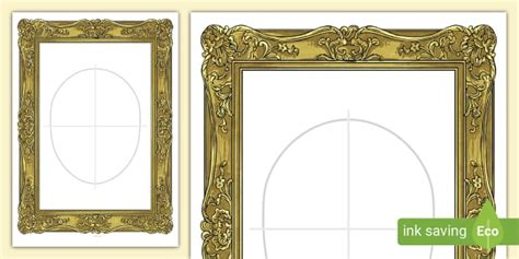 Self Portrait Art Activityframed Portraitportrait Frame