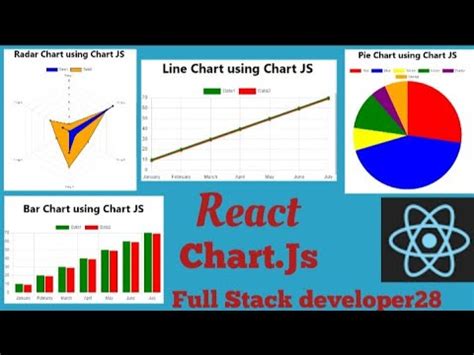 How To Create Bar Pie Radar Line Chart Using React Chart JS YouTube