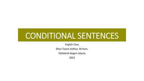 Conditional Sentences 0123 Pptx