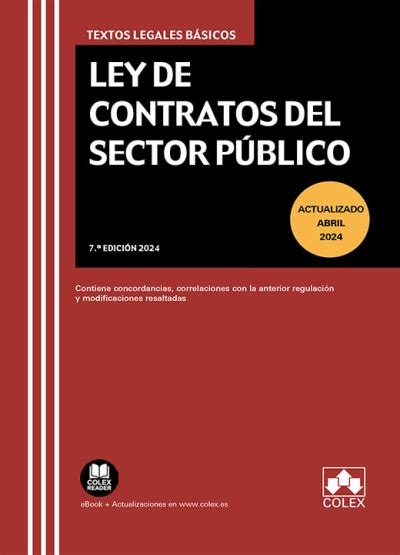 Ley De Contratos Del Sector Público Colex