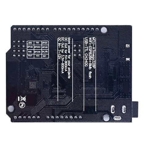 Placa Uno Compativel Atmega328 Com Esp8266 Wifi Ch340