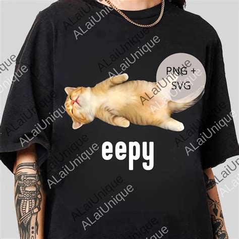 Eppy Cat Meme Digital Funny Cat Png Gen Z Joke Png Stupid Brainrot