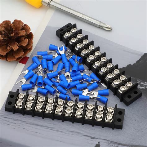 Terminal Block 2 Pack 10 Circuits 20 30a 200v 450v Dual