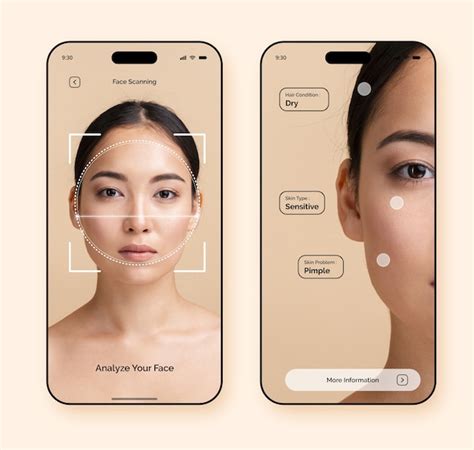 premium photo phygital beauty interaction app collage