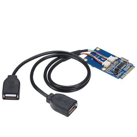 Mini Pci E To Dual Usb Adapter Mini Pcie To Ports Usb Converter Card Expansion Card Buy