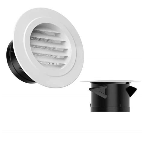 4 In Round Vent Cover With Fly Screen For Bathroom Exhaust Vent Office