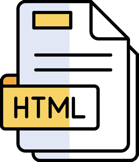 Html Filled Half Cut Icon 41660780 Vector Art At Vecteezy