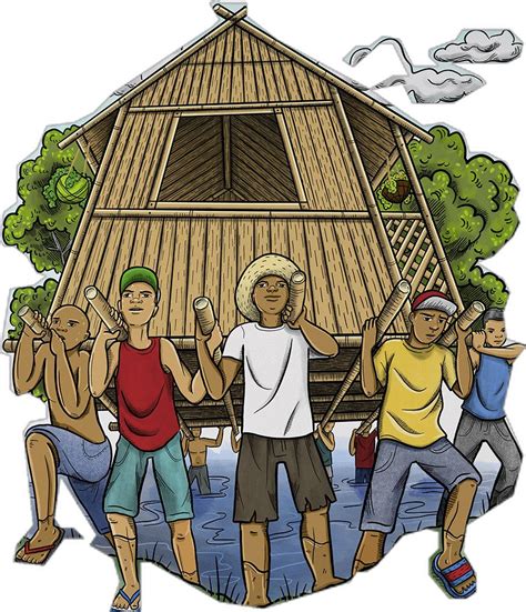 Bayanihan Tagalog Filipino Art Filipino Spirit Digital
