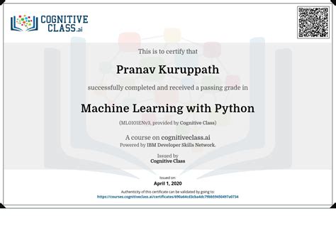 cognitive class ml0101env3 certificate cognitive class