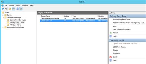configuring active directory federation server 3 0 as an idp for oracle