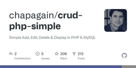 GitHub Chapagain Crud Php Simple Simple Add Edit Delete Display In PHP MySQL