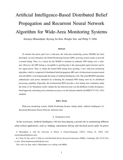pdf artiﬁcial intelligence based distributed belief propagation and