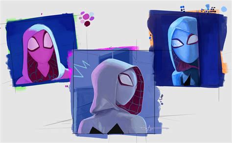 Miles Morales Человек паук Майлз Моралес Spider Gwen Marv