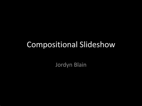 Compositional Slideshow Pptx
