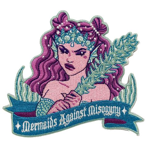 Mermaids Against Misogyny Patch Jen Bartel