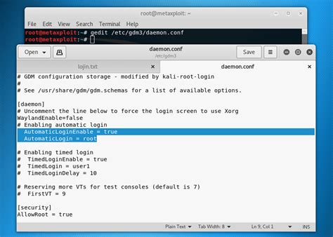 Cara Enable Auto Login Pada Kali Linux Metaxploit