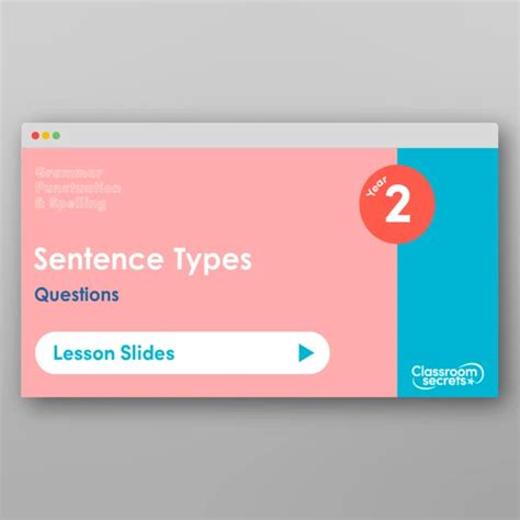 Ks1 Year 2 Recognising Questions Resources And Worksheets Classroom Secrets