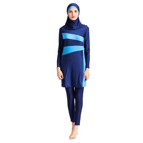 Muslim Women Swimsuit Full Cover Swimwear Hijab Burkini Islamic