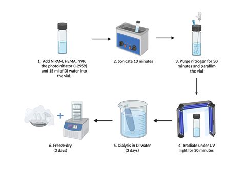 Synthesis Of Synthetic Polymers Via Photopolymerization Biorender Science Templates